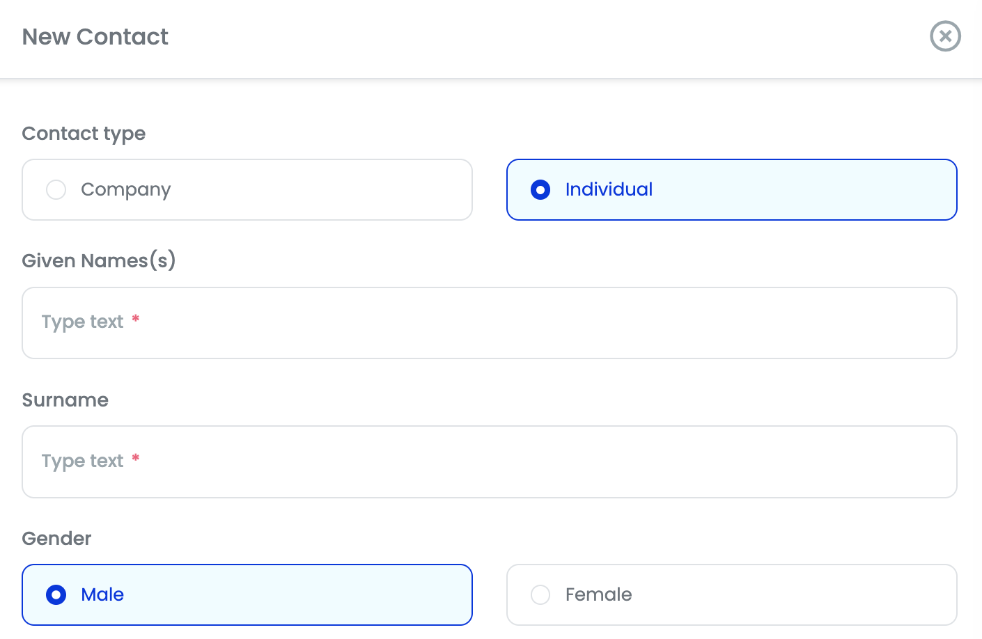 Navigating the Contacts Database